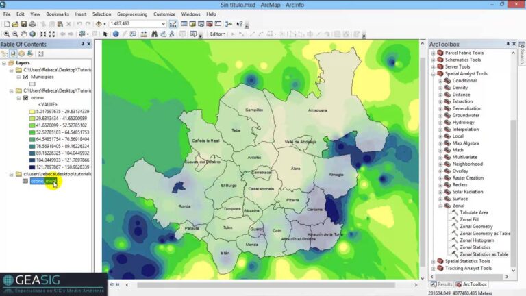 Encuentra el tutorial de ArcGIS para la estadística de celdas aquí
