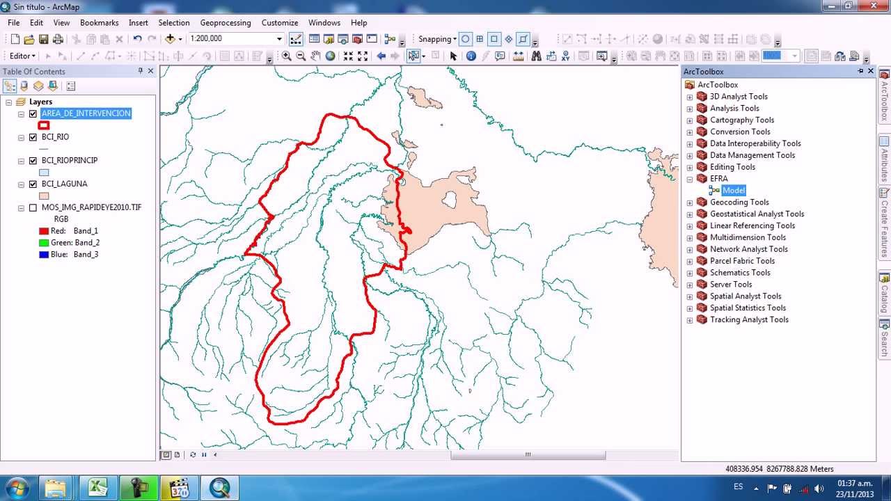 Recorta un shape en ArcGIS usando otro shape fácilmente